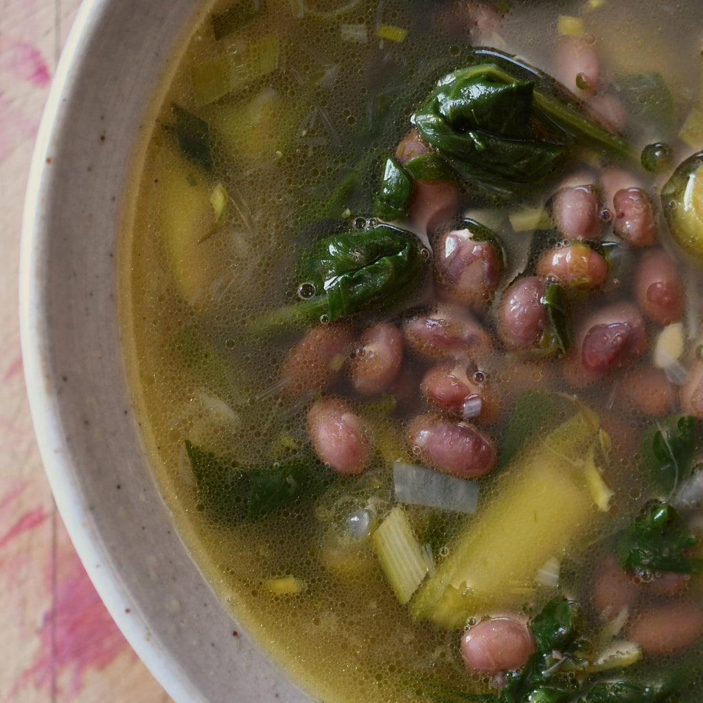 King City Pink Beans with Asparagus and Spinach – Frog Hollow Farm